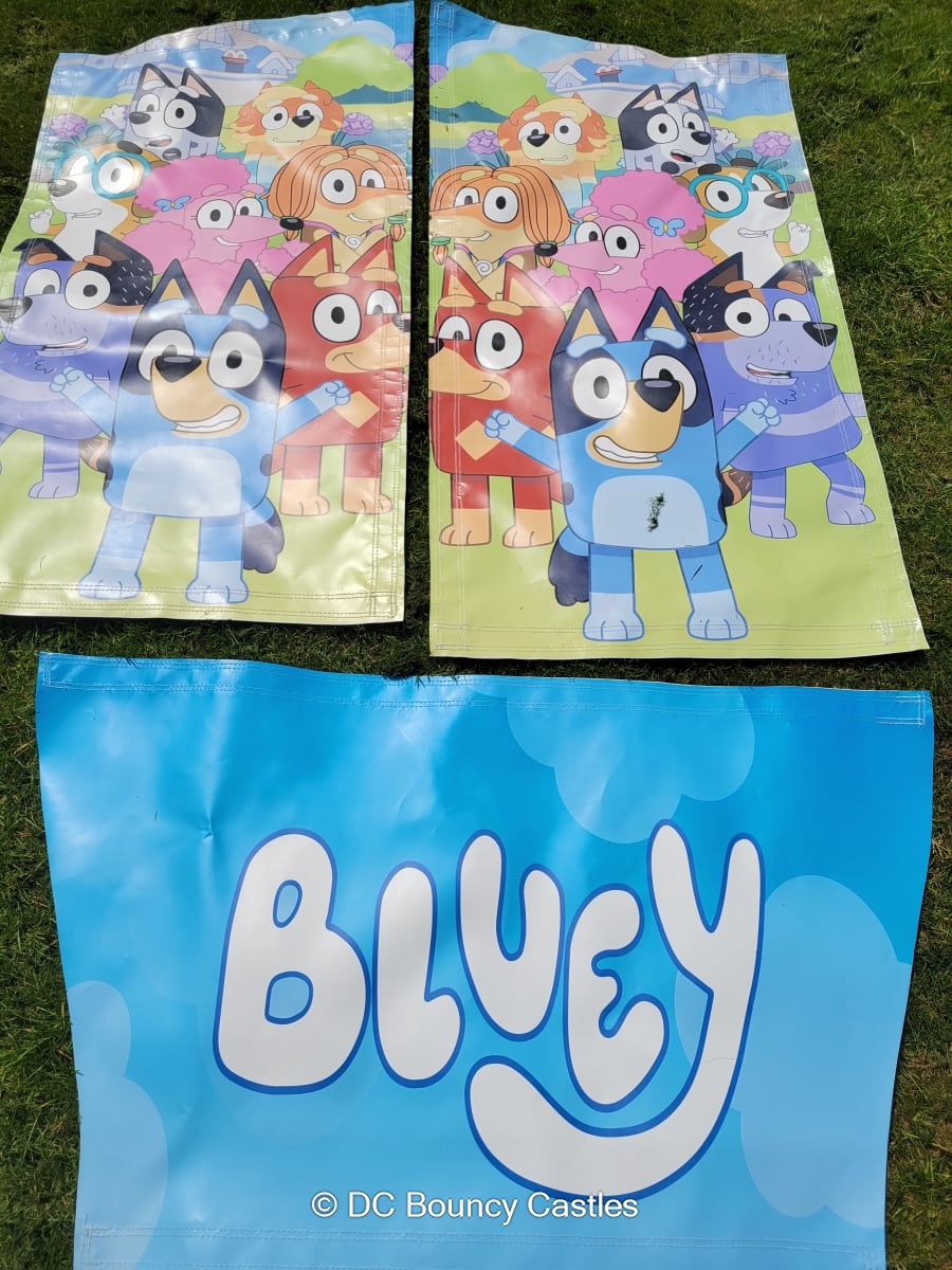 8x11 Bluey Bouncy Castle red and blue base - Bouncy Castles ...