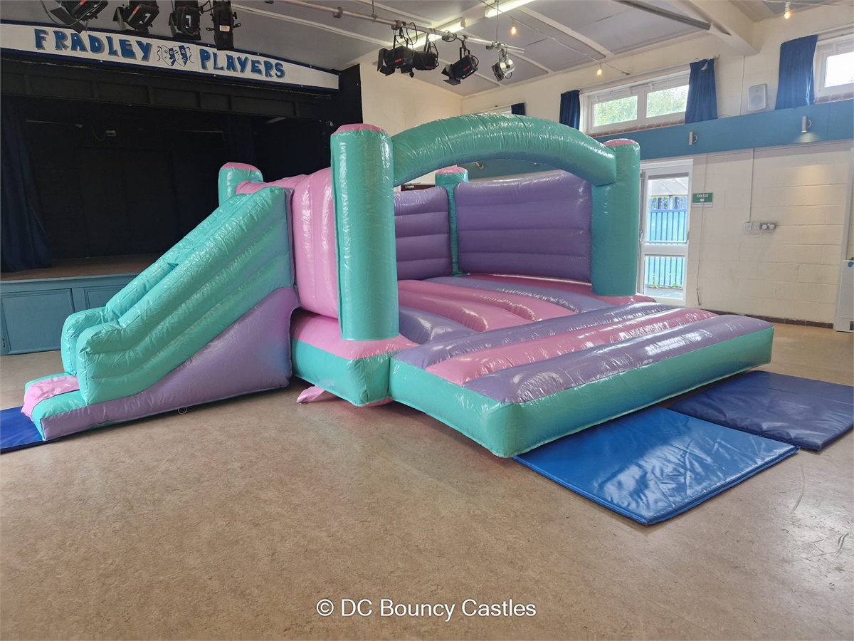 Pastel Bouncy Castle Combi 19x17 Low Height - Bouncy Castles ...